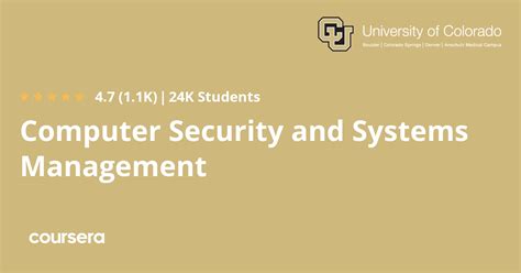 Computer Security And Systems Management Coursera