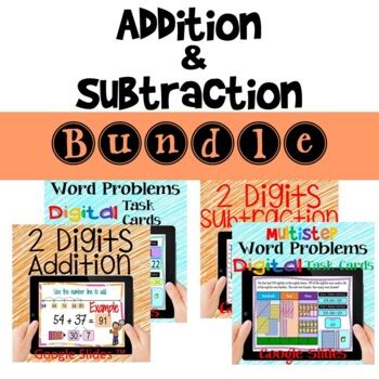 Addition And Subtraction Bundle Google Slides Distance Learning TPT