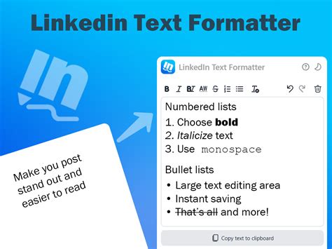 Linkedin Text Formatter Get This Extension For 🦊 Firefox En Us