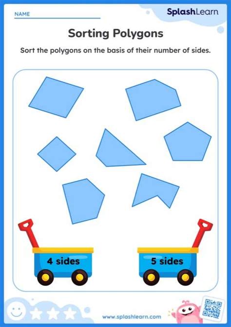 sort polygons on the basis of sides worksheet