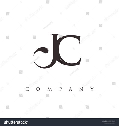Monogram Jc Logo Design Vector Stock Vector Royalty Free 1865213569