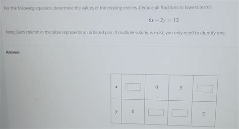 Solved For The Following Equation Determine The Values Of Chegg