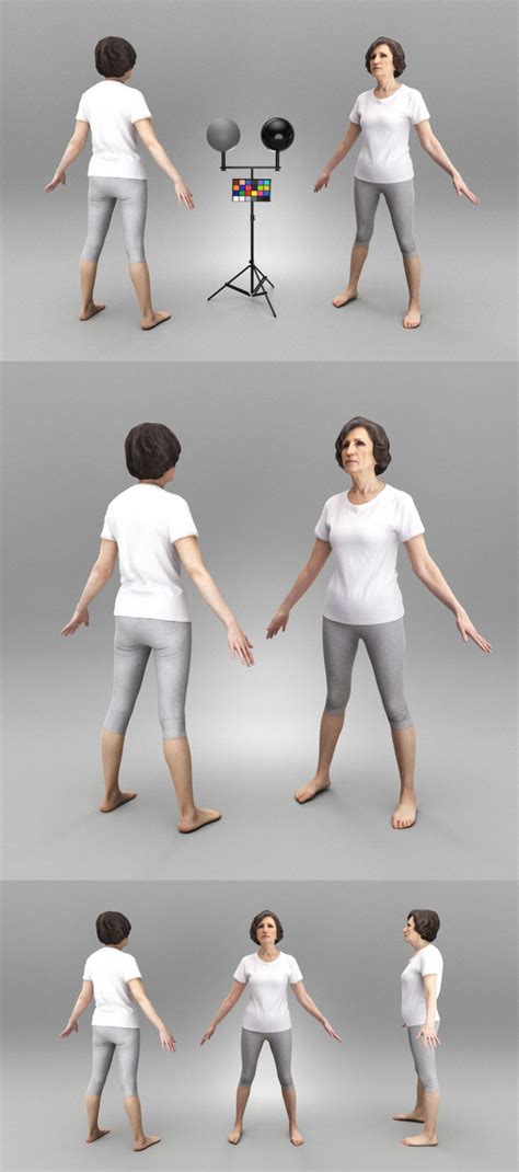 Desire Fx 3d Models Woman In Sportswear Ready For Rigging 374 3d Model