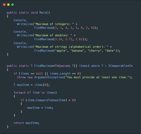 Use Params Keyword In C To Accept A Variable Number Of Arguments Of The Same Type