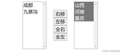 基于html js实现简易下拉列表移动 js多选下拉列移动选项 csdn博客
