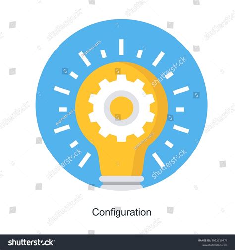 configuration optimization icon concept stock vector royalty free