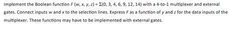 solved implement the boolean function