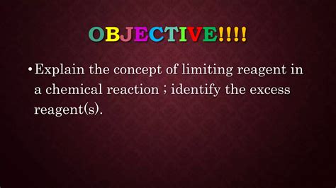 Limiting And Excess Reagentpptx