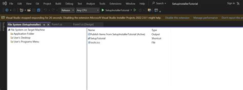 How To Create An Installer For A Winforms Application Using Visual