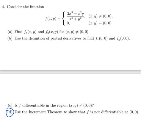 Solved Consider The Function Chegg