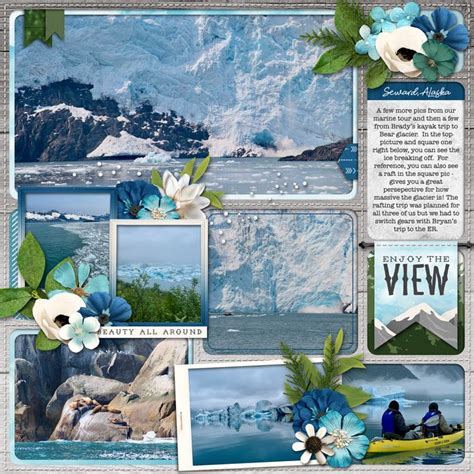 Alaskaglacierweb Scrapbooking Alaska Scrapbook Layout Sketches