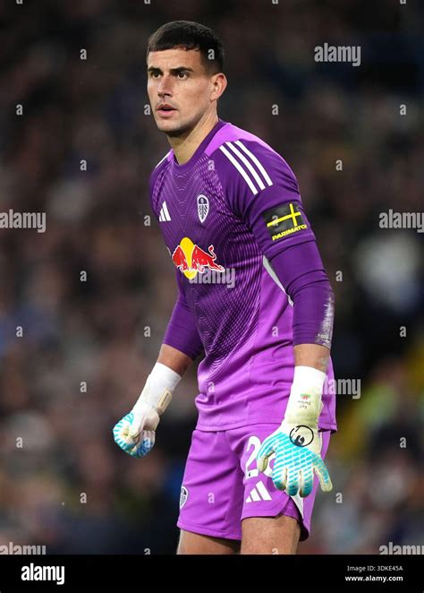 Leeds United Goalkeeper Karl Darlow During The Premier League Match At Elland Road Leeds