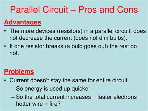 Three Advantages Of A Parallel Circuit