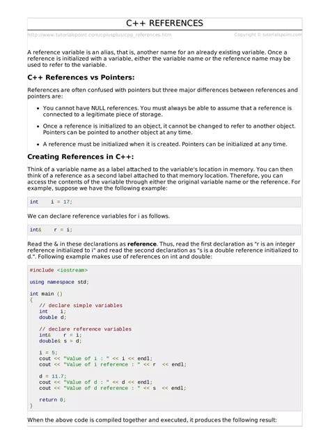 Reference Variable In C Pdf Instapdf