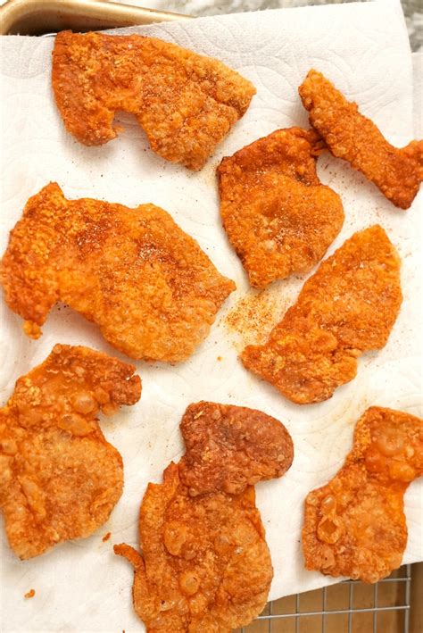 Chicken Skin Chips Pan Oven Or Air Fryer So Easy Video Cj Eats