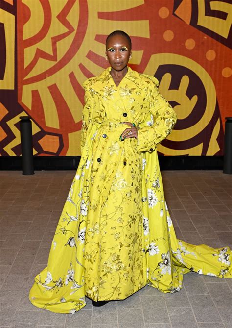 Cynthia Erivo Shines In Yellow Erdem Dress ‘black Panther Wakanda