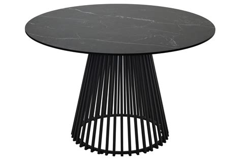 Керамический стол Terni 120 керамика черный мрамор матовый matt black ...