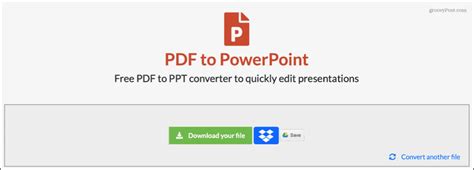 Free Online Tools To Convert A PDF To PowerPoint