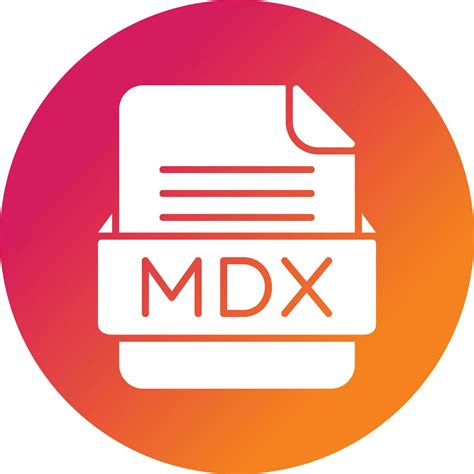 Mdx File Format Vector Icon 34117656 Vector Art At Vecteezy