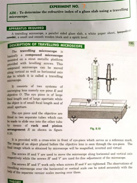 Refractive Index Using Travelling Microscope Pdf Optics