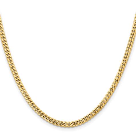 10k 5mm Solid Miami Cuban Chain Laguna Diamond