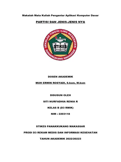 Pengertian Partisi Dan Tipe Jenis Partisi Pada Hardisk Pdf