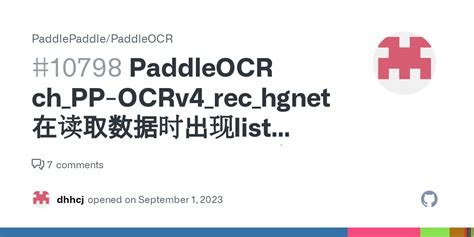 Paddleocr Chpp Ocrv4rechgnet 在读取数据时出现list Index Out Of Range
