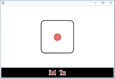 Solved Create A Java Program That Allows The User To Roll A Chegg