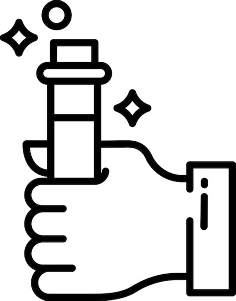 Premium Vector Experiment Outline Vector Illustration