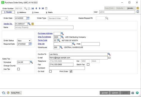 Sage 100 Erp To Sage Intacct Open Purchase Order Migration