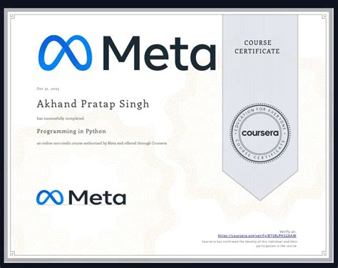 akhand pratap on linkedin just completed python programming course