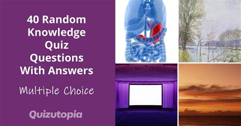 40 Random Knowledge Quiz Questions With Answers Quizutopia