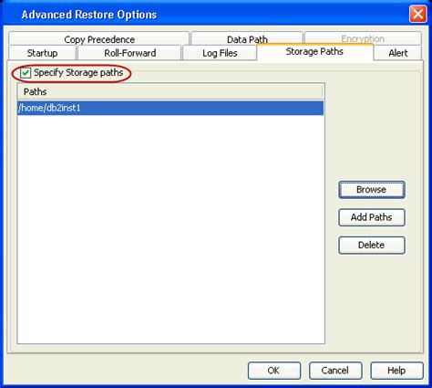 Restore Data DB2