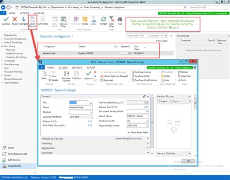 microsoft dynamics nav by binesh and shilpa vendor approval workflows