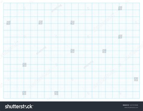 Blue Grid Paper 20 Cm A3 Stock Vector Royalty Free 1421010506