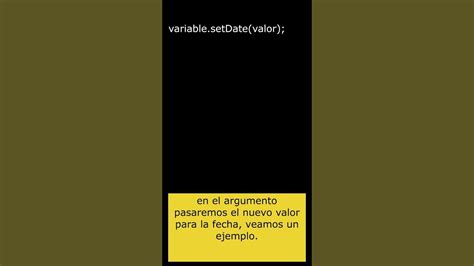 tips rapidos en javascript setdate youtube