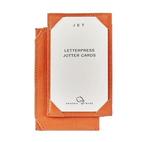 Jotter | Orange Goatskin Leather