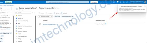 Azure The Subscription Is Not Registered To Use Namespace ‘microsoft