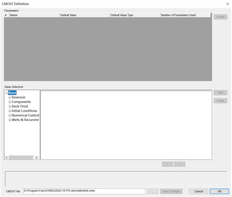Cmost Ai主文件（cmm）是cmost指定调整参数的文件，例如，想要考察孔隙度对产油指标的敏感性，可以在cmost Ai主文件（cmm文件）中定义该cmost参数，那么如何通过