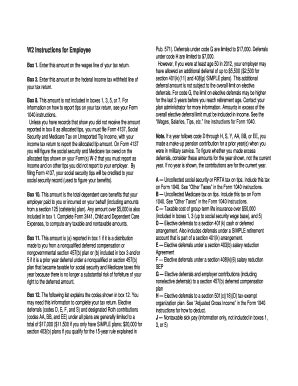 Fillable Online W Instructions For Employee Fax Email Print PdfFiller