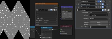 Modifiers Material Displacement To Mesh Around Uv Sphere Strange
