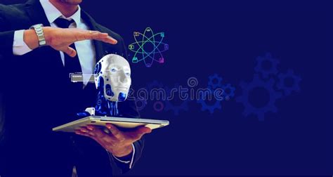 The Programmer Using Laptop Design Algorithm For Ai To Perform Business