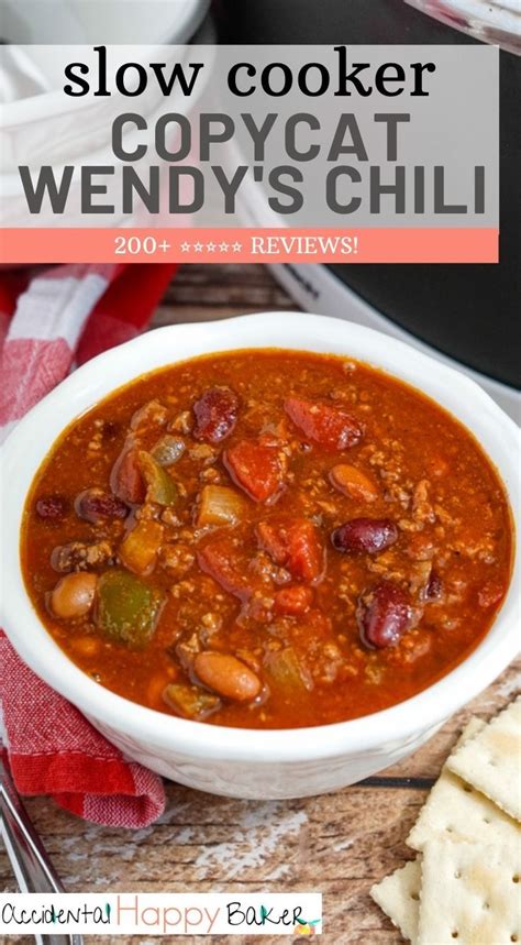 Chili Recipe Crock Pot Wendys At Mary Amundson Blog
