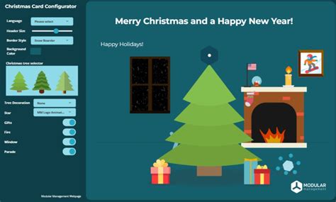 Modular Management Christmas Card Configurator Modular Management