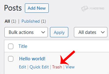How To Remove Sample Comments And Posts From WordPress PD Hosting