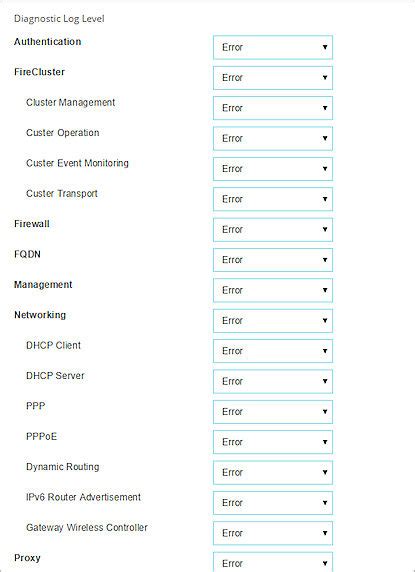 Set The Diagnostic Log Level