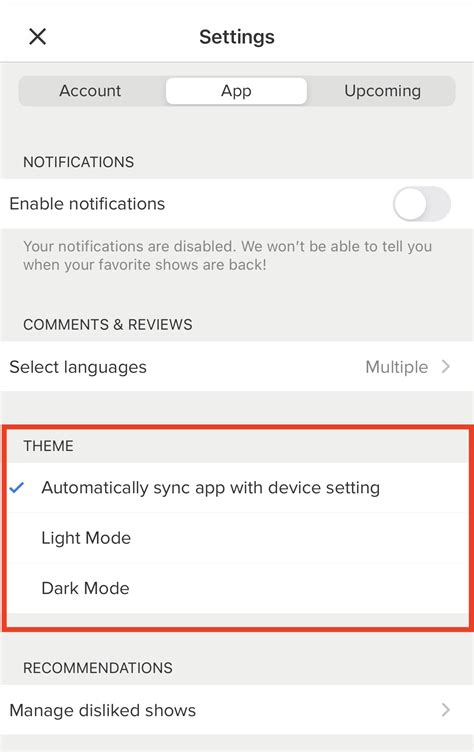 How To Turn Dark Mode On And Off TV Time