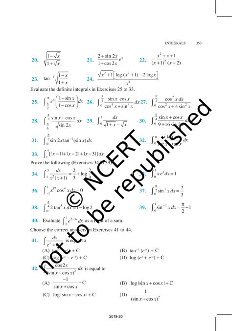 Cbse Class 12 Ncert Book Maths Part 2 Integrals Chapter 1 Deepak9899nk Page 67 Flip Pdf