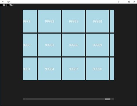 Gridview Itemswrapgrid Hides Items Passed An Offset Stack Overflow