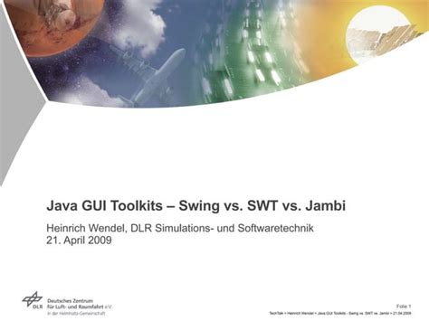 Java Gui Toolkits Swing Vs Swt Vs Jambi Ppt Programming